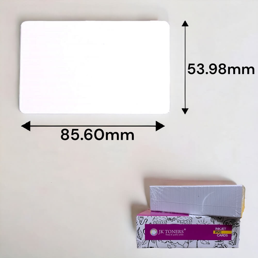White PVC ID Cards for Inkjet Printers Aadhar Card, College ID